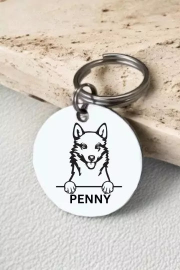 Finnish Spitz Dog Collar Personalized