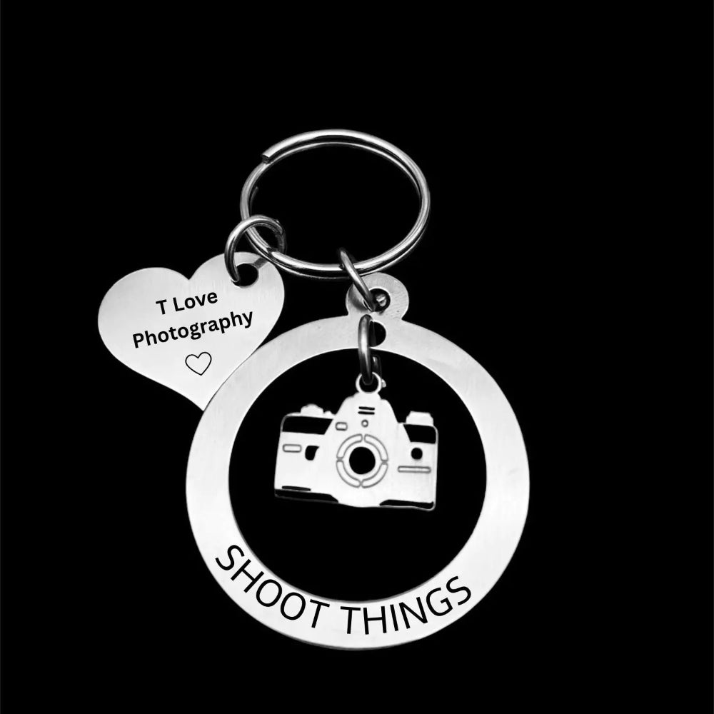 Mini Camera Keychain – Cute DSLR Keyring Gift for Photographers – Ampkrafts