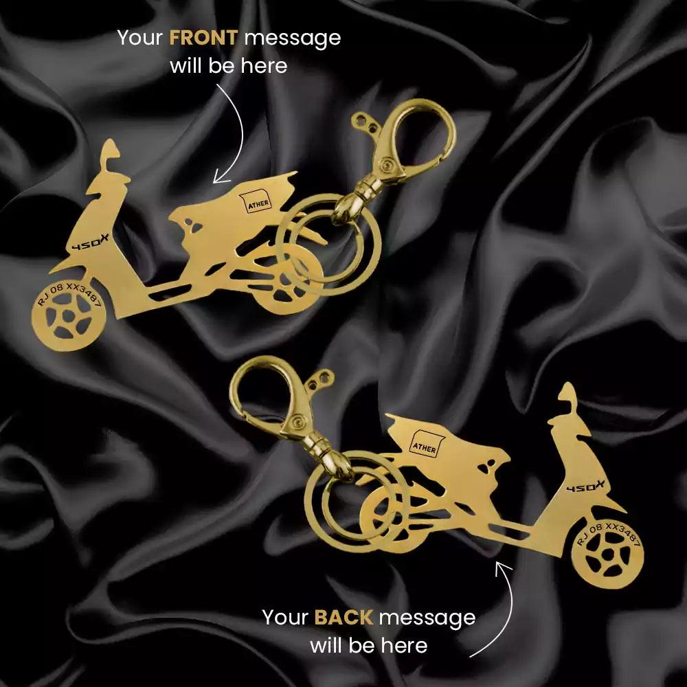 Personalised Custom Name Number Plate Message Keychain