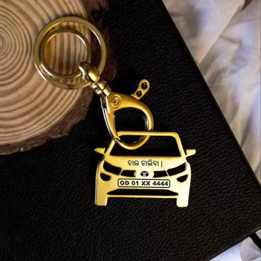 Personalized keychain for Tata Altroz Keychain – Ampkrafts