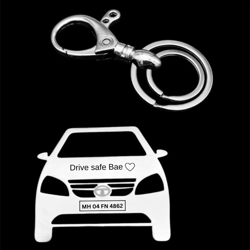 Tata Indigo Keychain – Metal Car Keyring | Custom Engraved Keychain ...